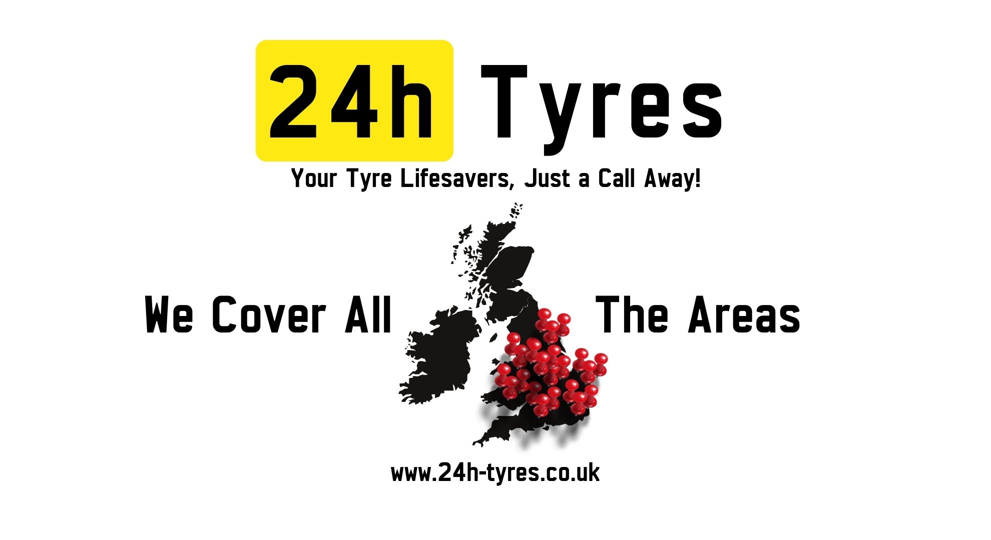 Locations We Cover - 24h Tyres